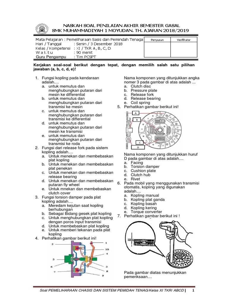 Soal Chasis TKR | PDF