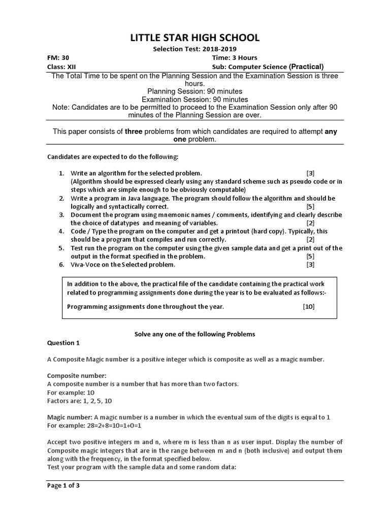 COMPUTER APPLICATIONS Practical Class Xii | PDF | Computer Program ...