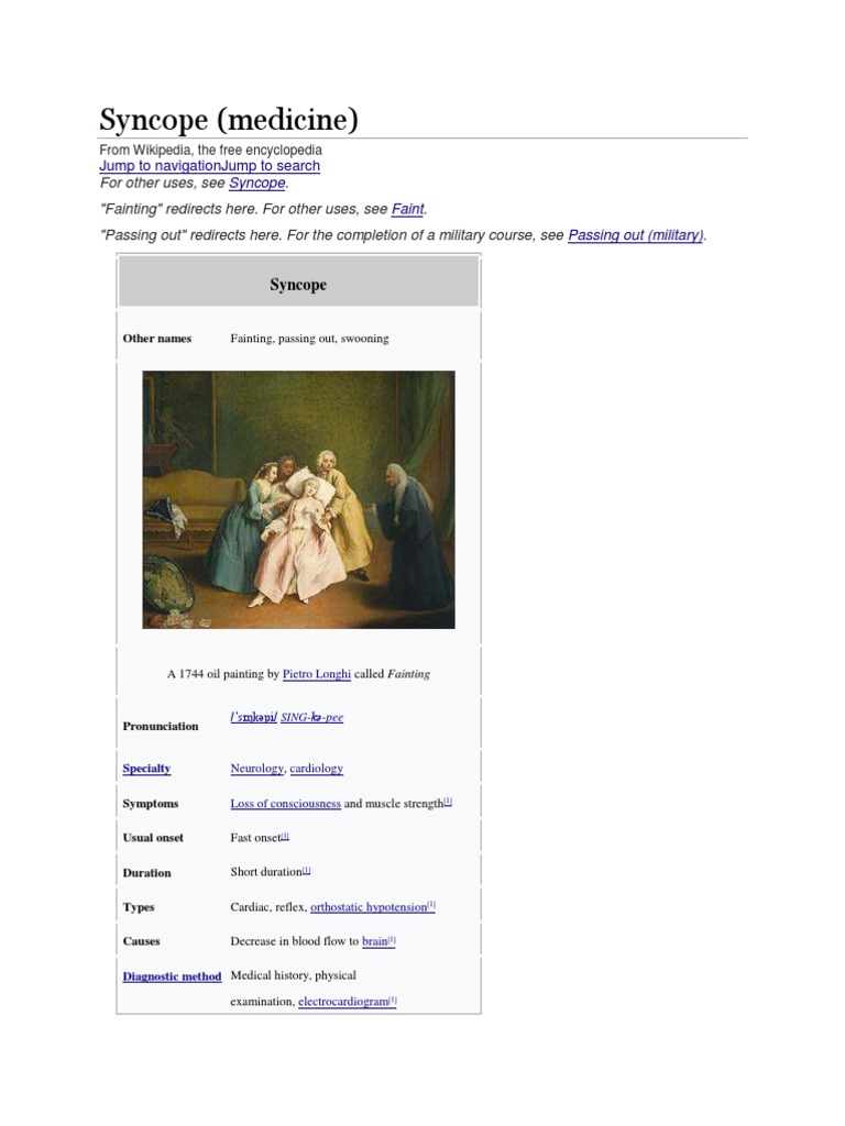 Understanding Syncope: An In-Depth Examination of the Causes, Symptoms ...