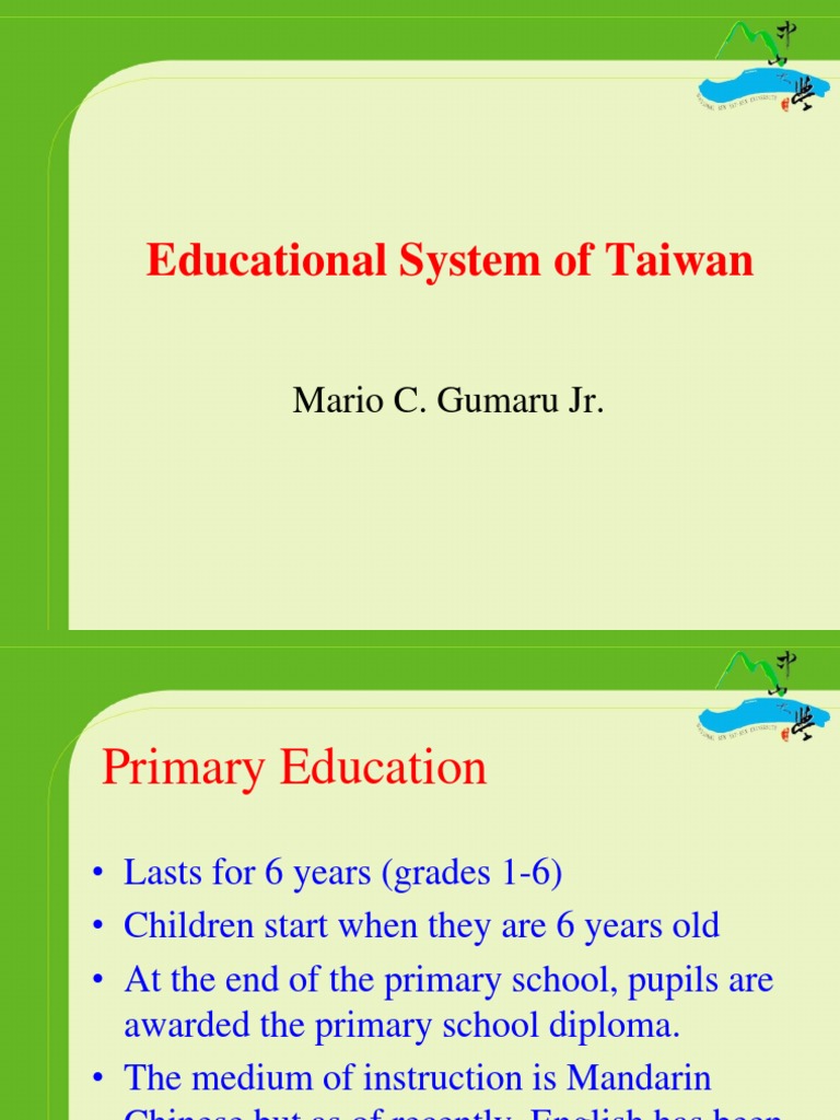 Overview of Taiwan's Education System | PDF | Middle Schools ...