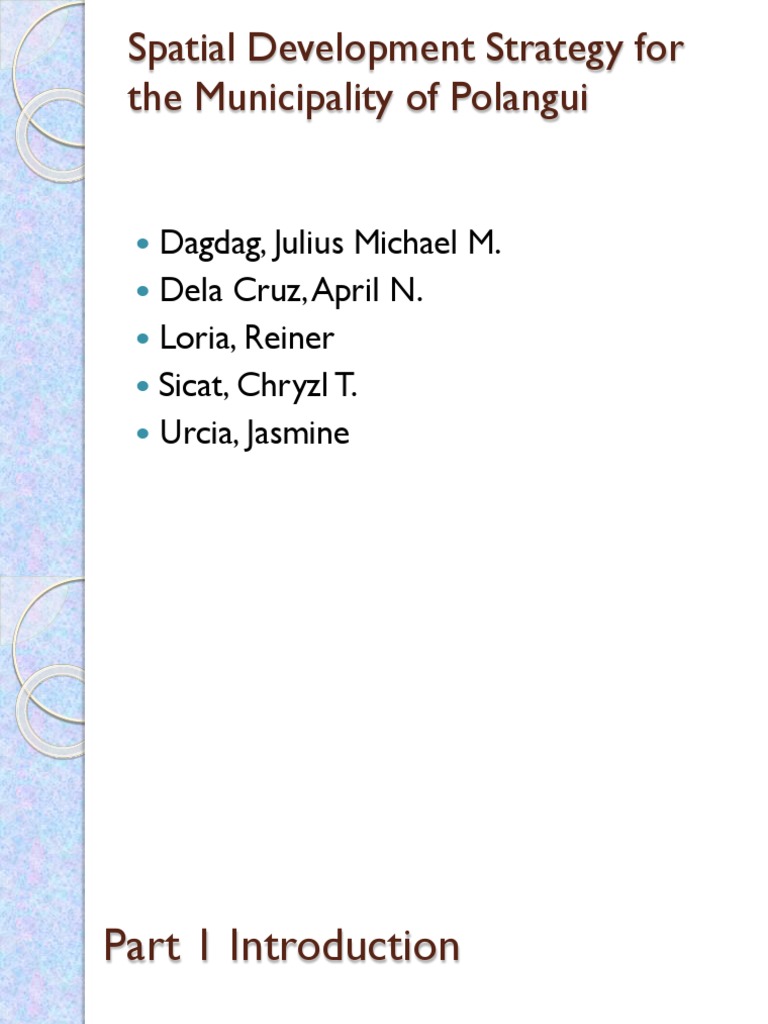 Spatial Development Strategy For The Municipality of Polangui | PDF ...