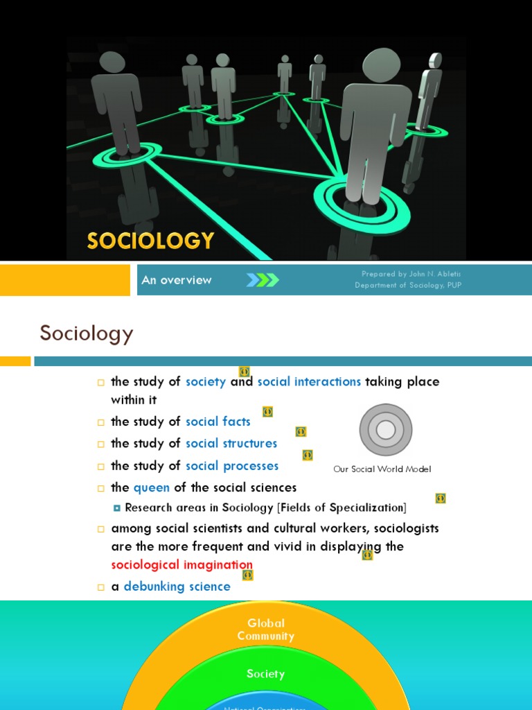 Overview of Sociology and Its Fields | PDF | Social Science | Sociology