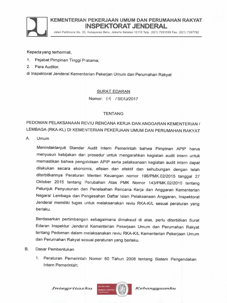 Pedoman Reviu Rencana Anggaran | PDF