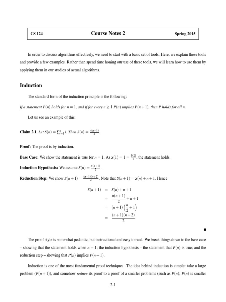 Cs124 Course Notes On Algorithms Pdf Recurrence Relation Time Complexity