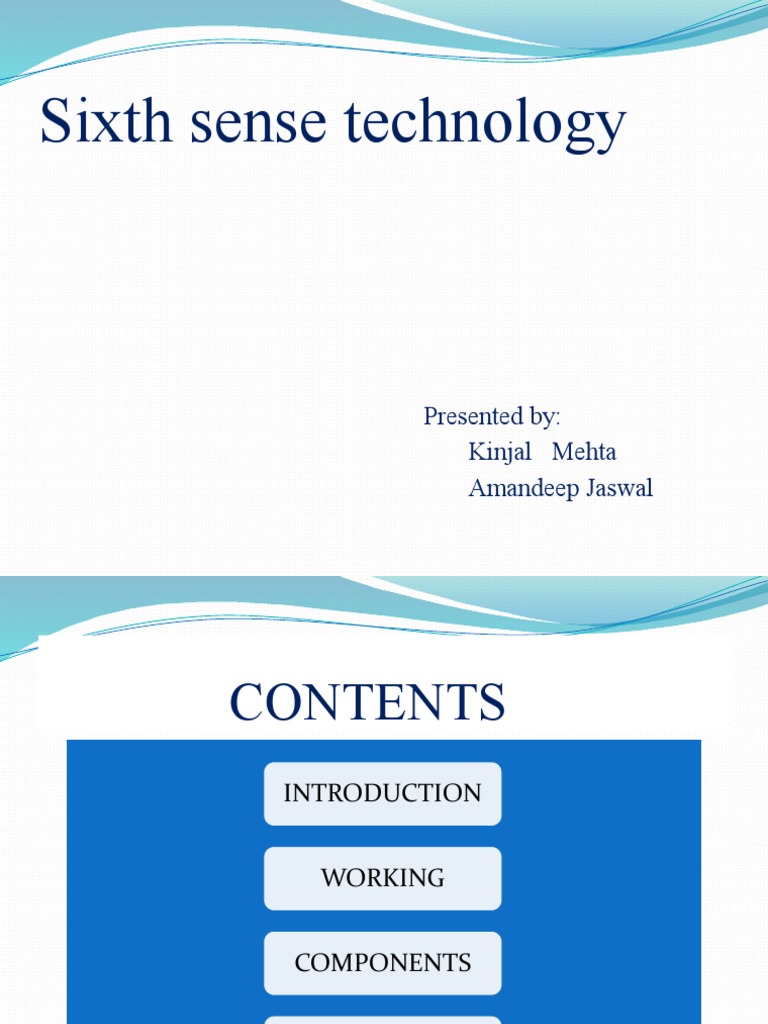 Sixth Sense Technology Overview | PDF | Technology & Engineering