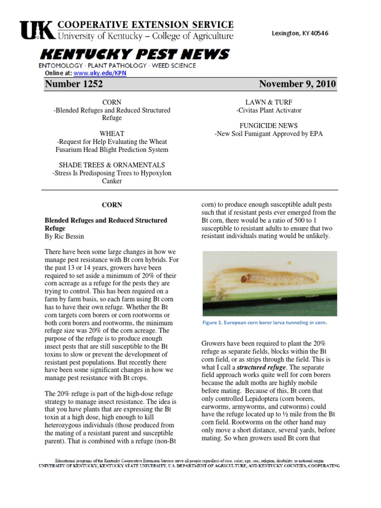 Kentucky Pest News November 9, 2010 | PDF | Wheat | Trees