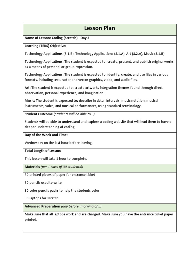 Lesson Plan Day 3 | Download Free PDF | Lesson Plan | Microsoft Power Point