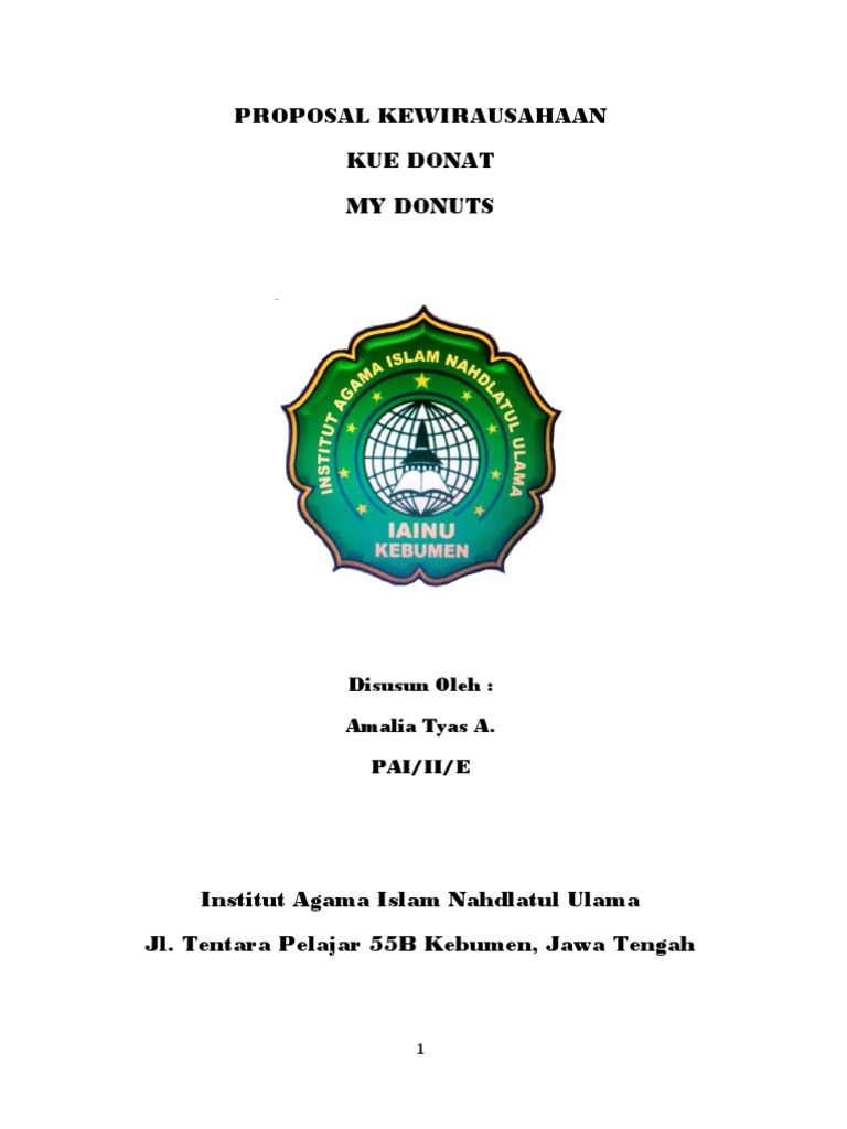 Proposal Kewirausahaan | PDF