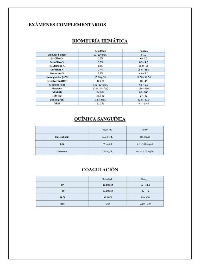 Exámenes Complementarios | PDF | Parto prematuro | Ensayo controlado aleatorizado