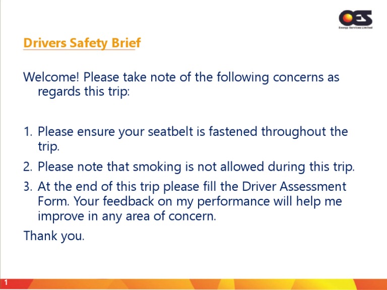 Drivers Assessment | PDF