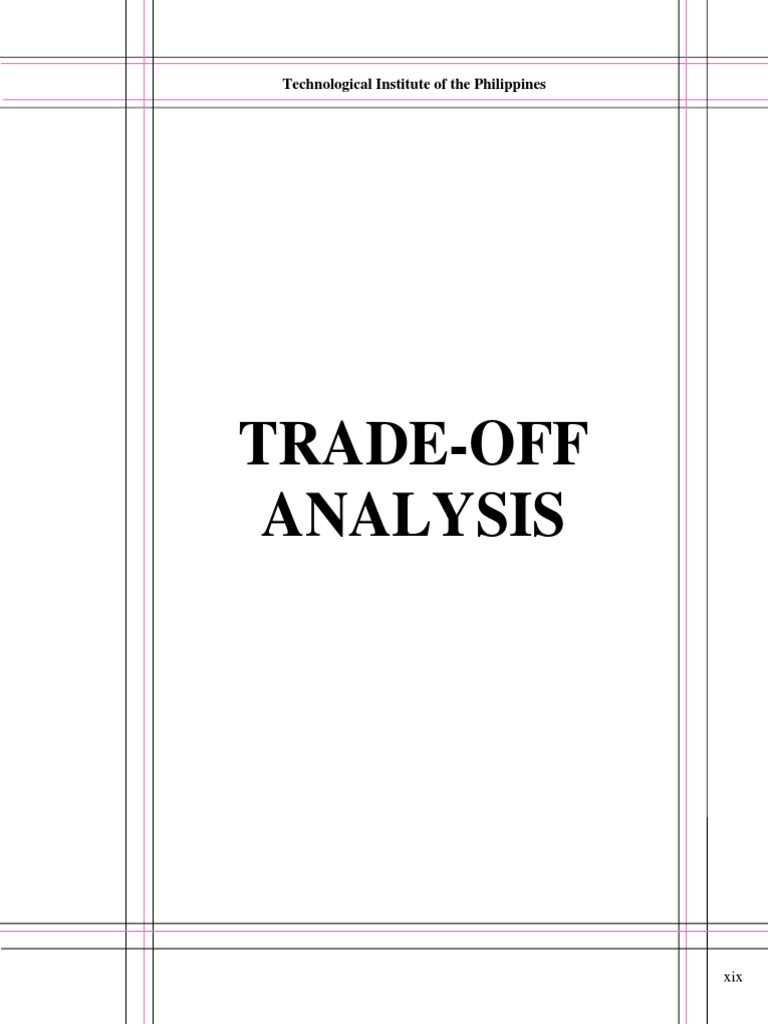 Trade-Off Analysis: Technological Institute of The Philippines | PDF | Urea | Solution
