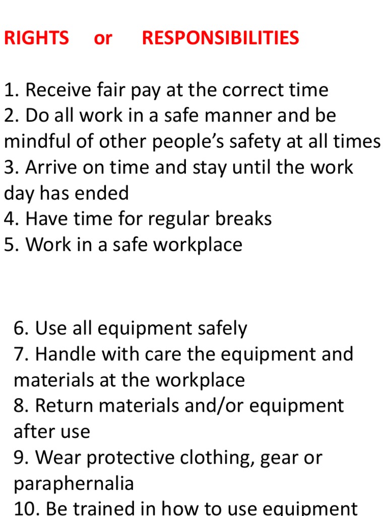 Rights and Responsibilities | PDF
