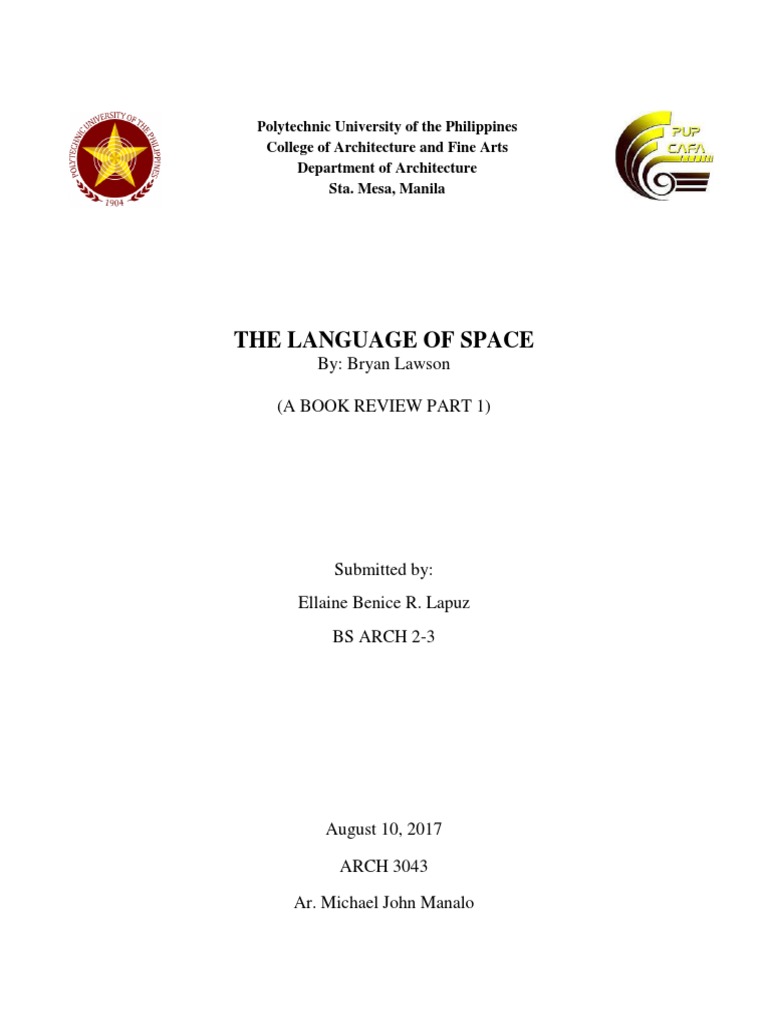 Book Review (Language of Space) | PDF | Emotions | Communication