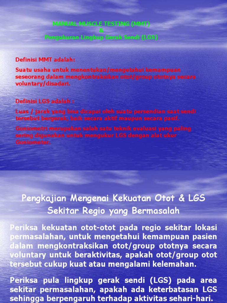 Pengantar Pengukuran MMT Dan LGS | PDF