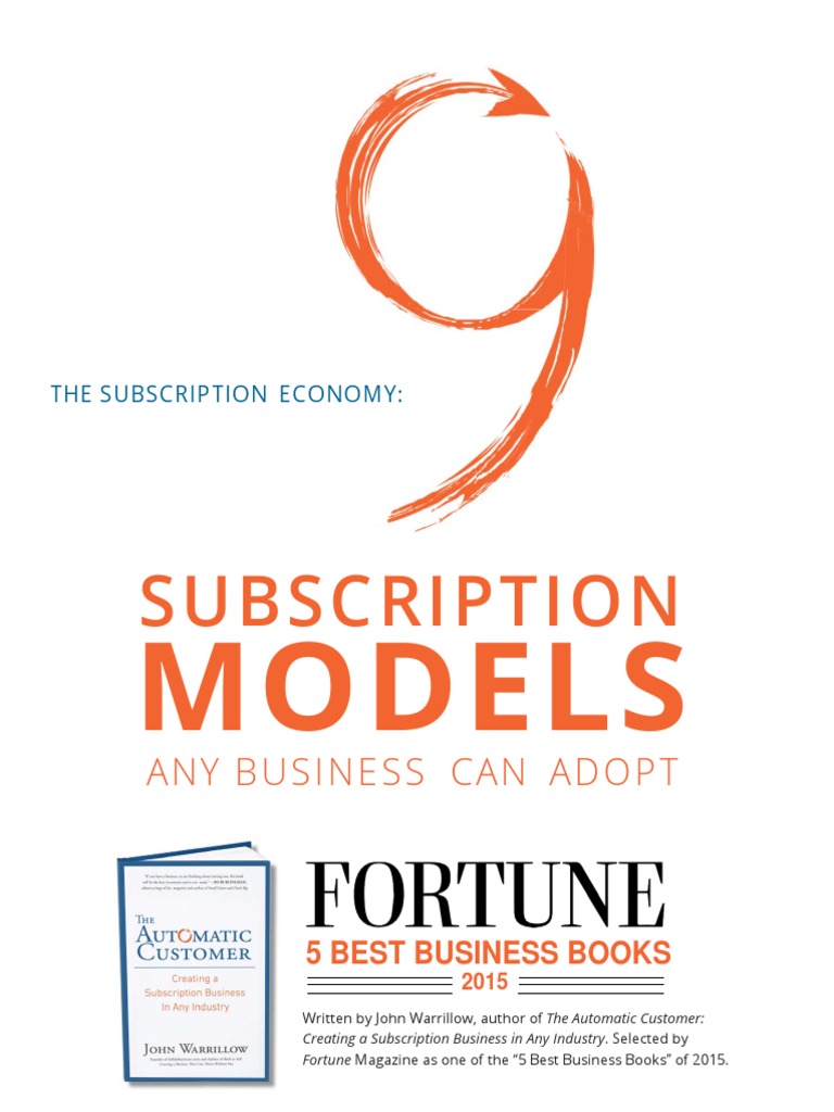 Subscription: Models | PDF | Subscription Business Model | Insurance