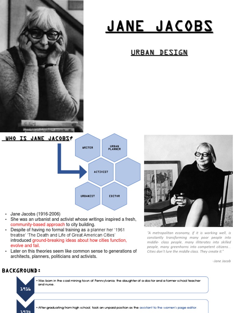 Jane Jacobs: Urban Design | PDF | Urban Planning | Economies