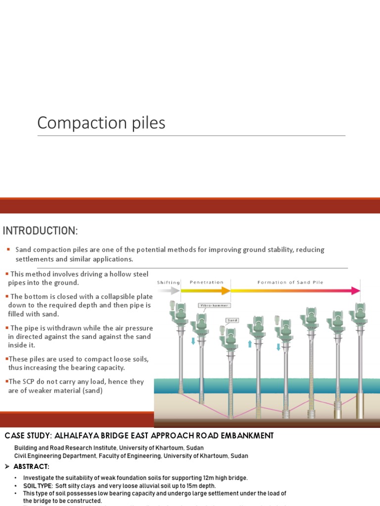 Compaction piles | Deep Foundation | Geotechnical Engineering