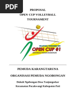 Contoh Proposal Turnamen Bola Volly Lengkap | PDF | Olahraga & Rekreasi
