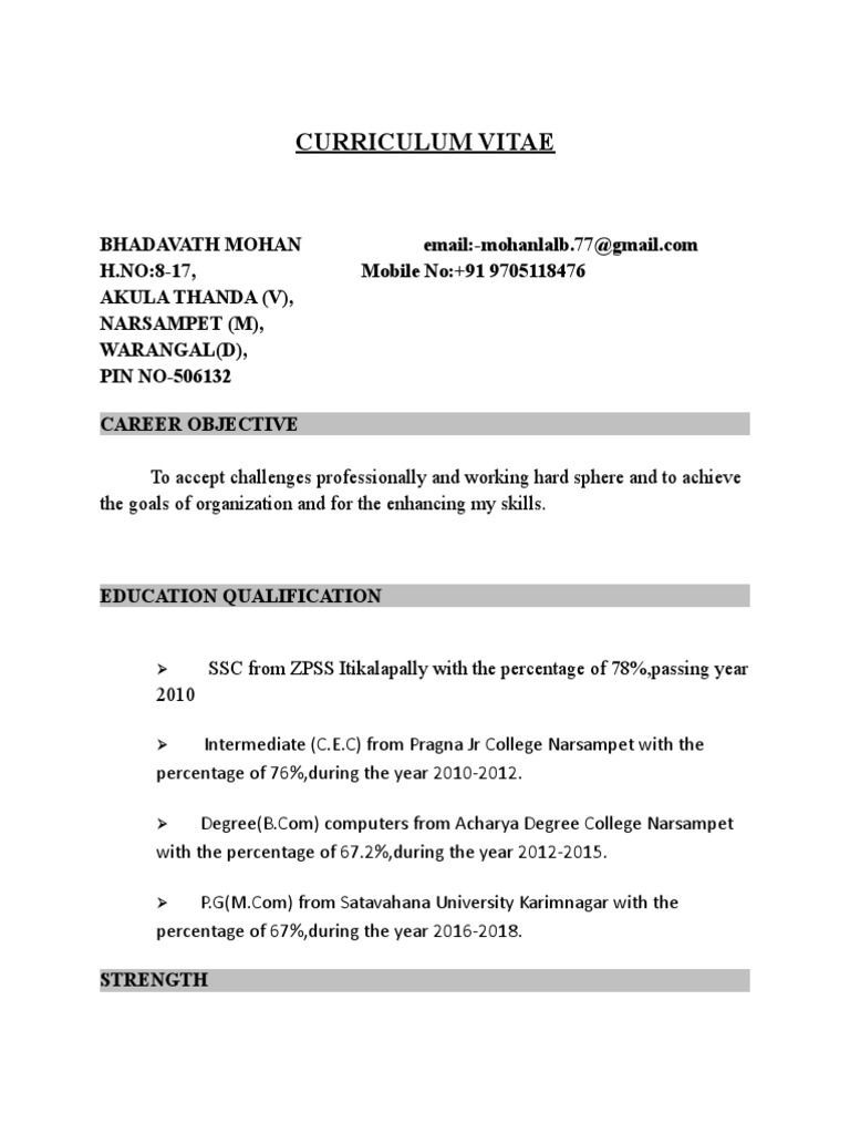 Mohan Resume | PDF