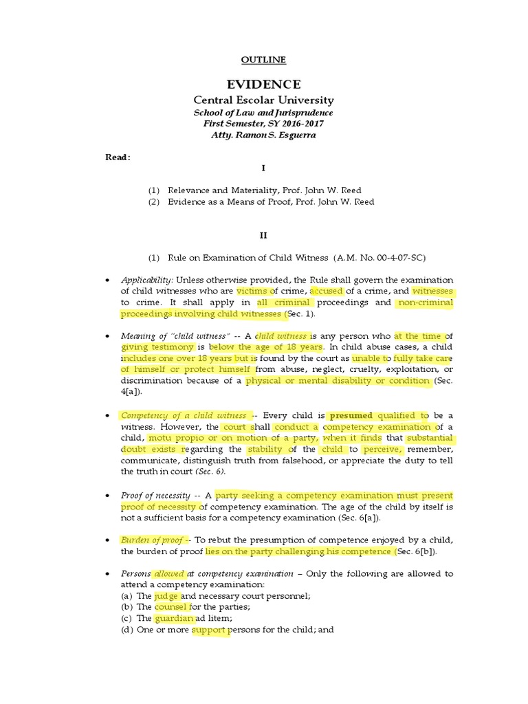 Evidence: Central Escolar University | PDF | Deposition (Law) | Affidavit