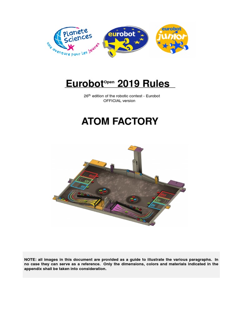 Eurobot 2019 Rules: 26 Edition of The Robotic Contest - Eurobot ...