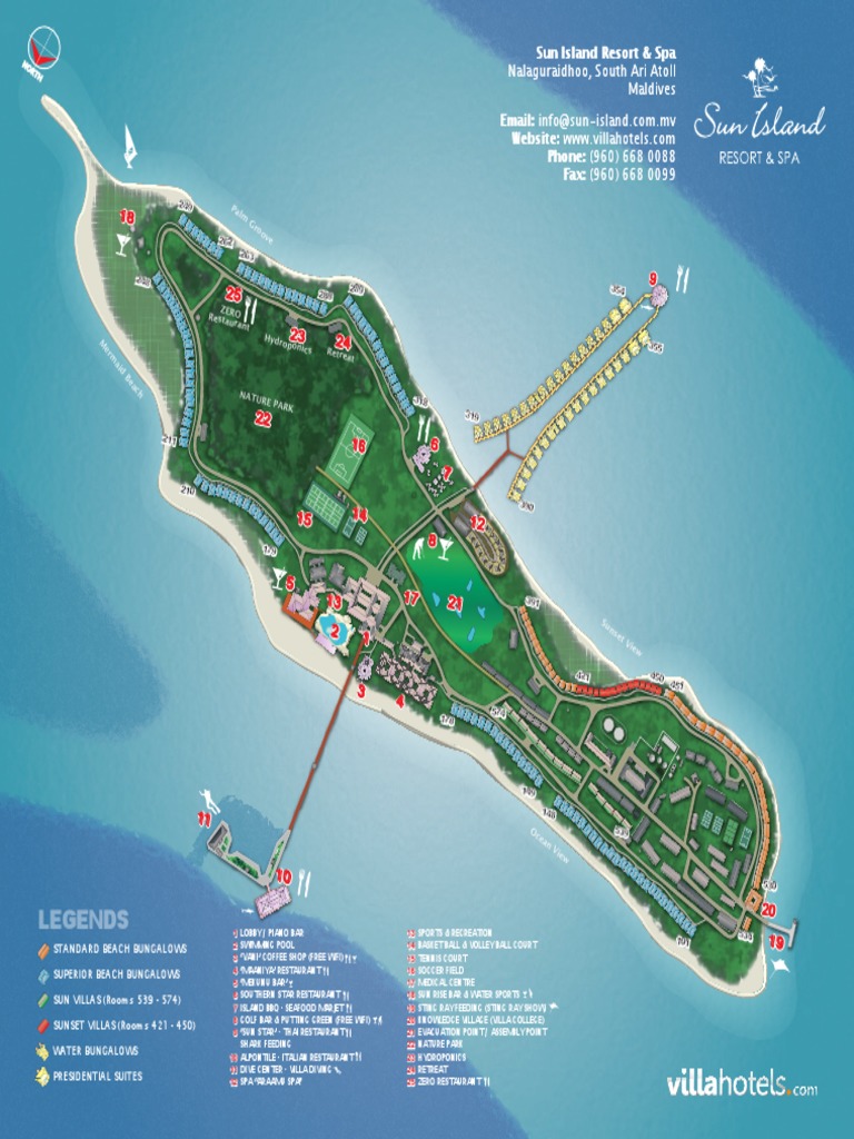 Sun Island Map Updated | PDF | Sports | Restaurant And Catering