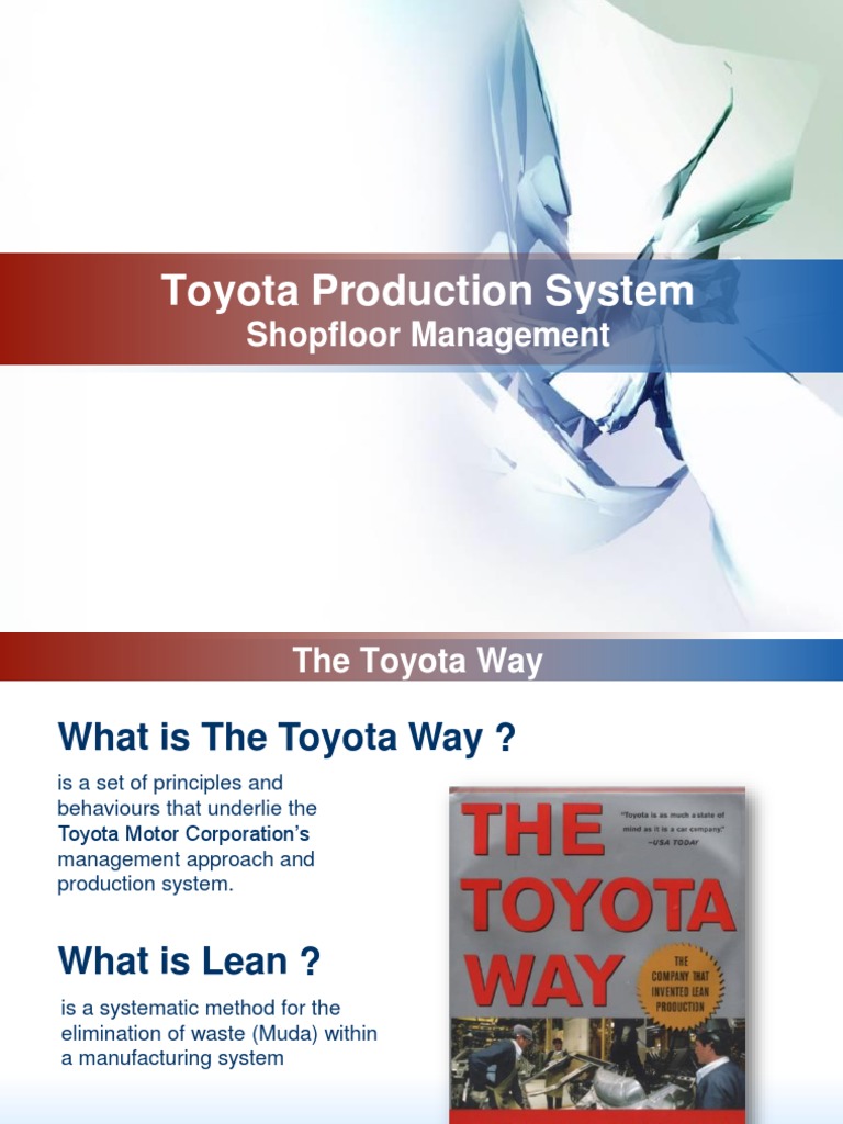 Principles of The Toyota Way | PDF | Lean Manufacturing | Business Process