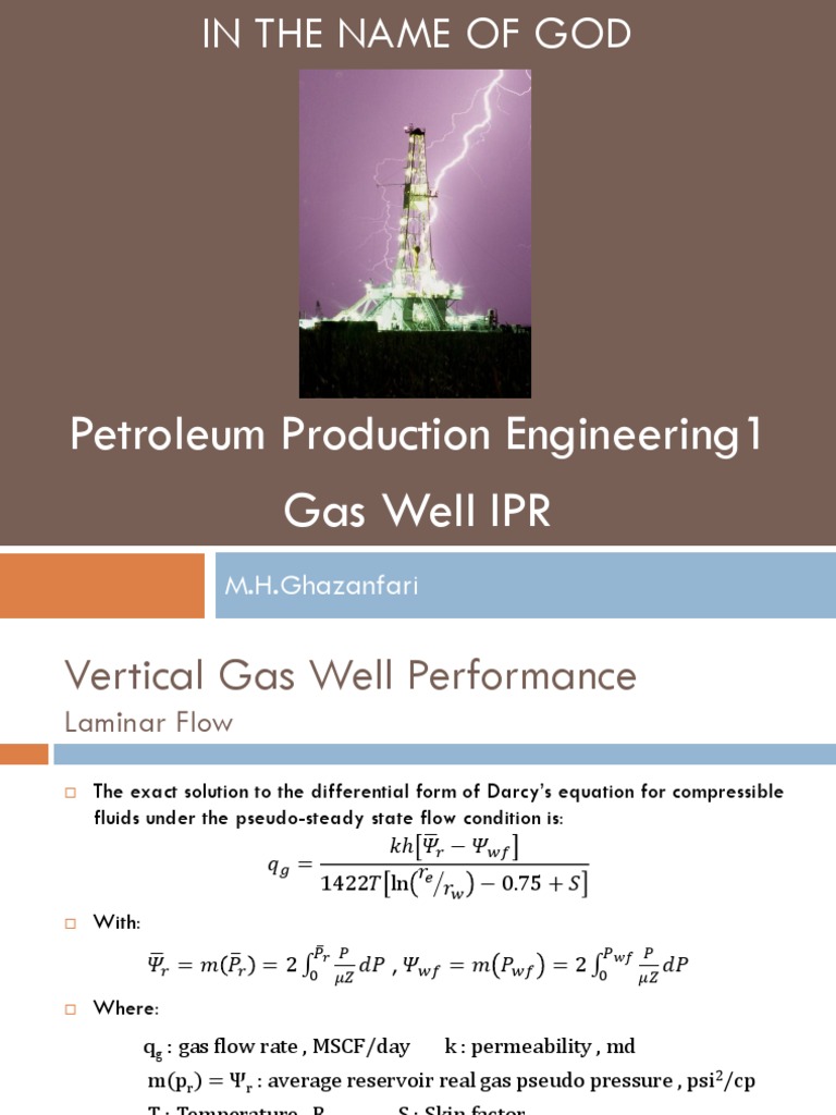 Gas Well IPR | PDF | Fluid Dynamics | Pressure