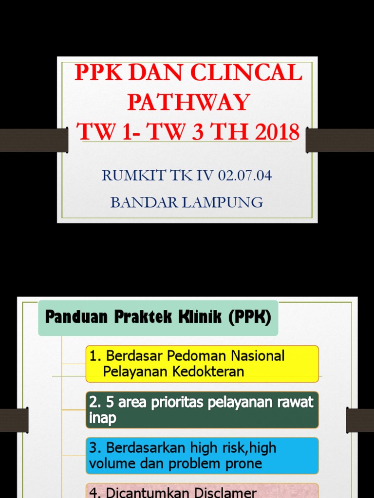 Clinical Pathway TW 1-3 2018 | PDF | Rtt | Diseases And Disorders