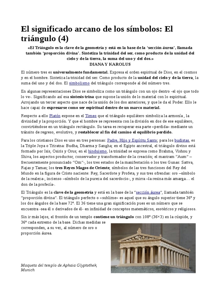 El significado arcano de los símbolos El triángulo | PDF | Alquimia ...