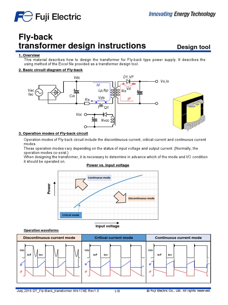 Fly-Back Transformer Design Rev 1.0 PDF | PDF