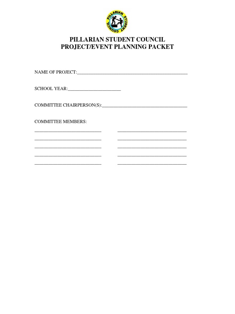 Pillarian Student Council Event Planning Guide | PDF | Communication ...