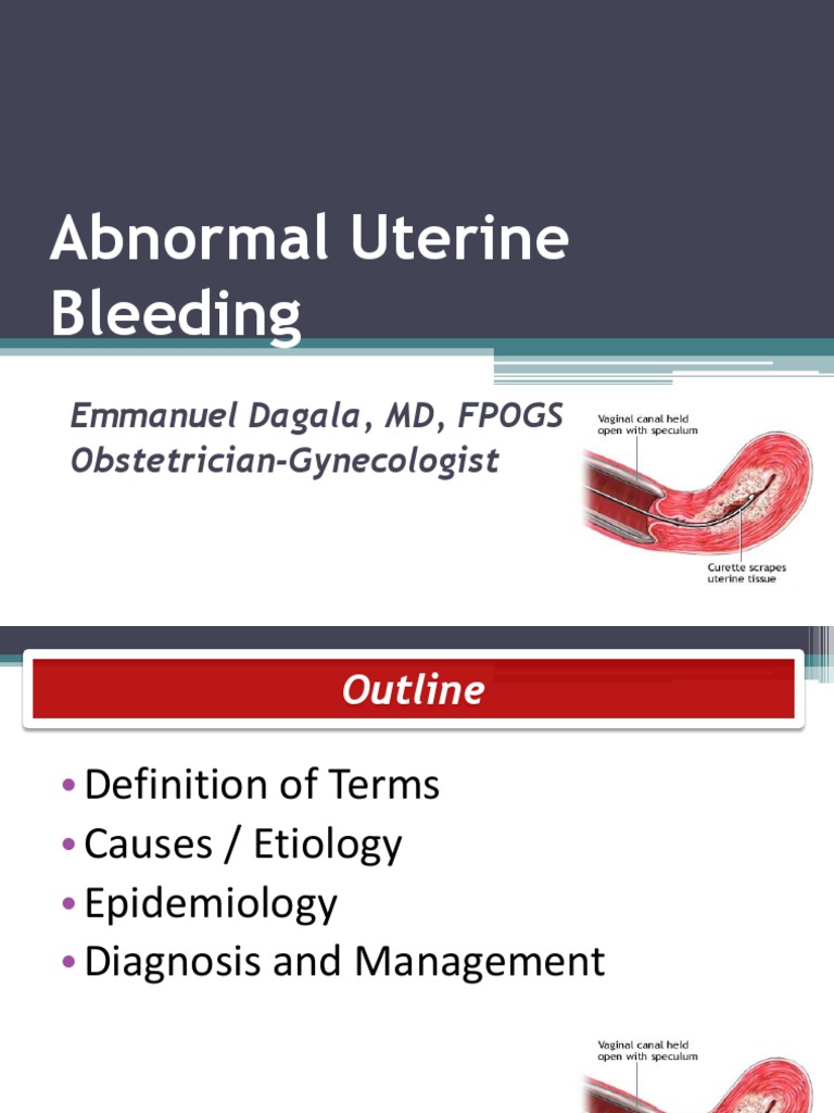Understanding Abnormal Uterine Bleeding | PDF | Mammal Female ...