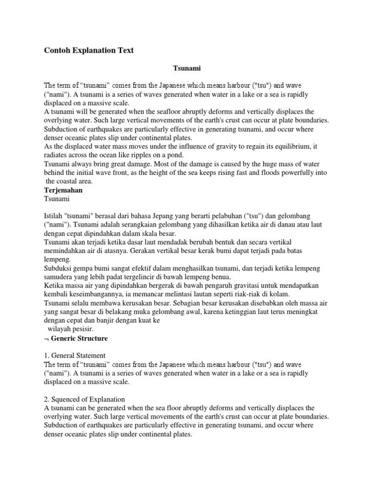 Contoh Text Explanation