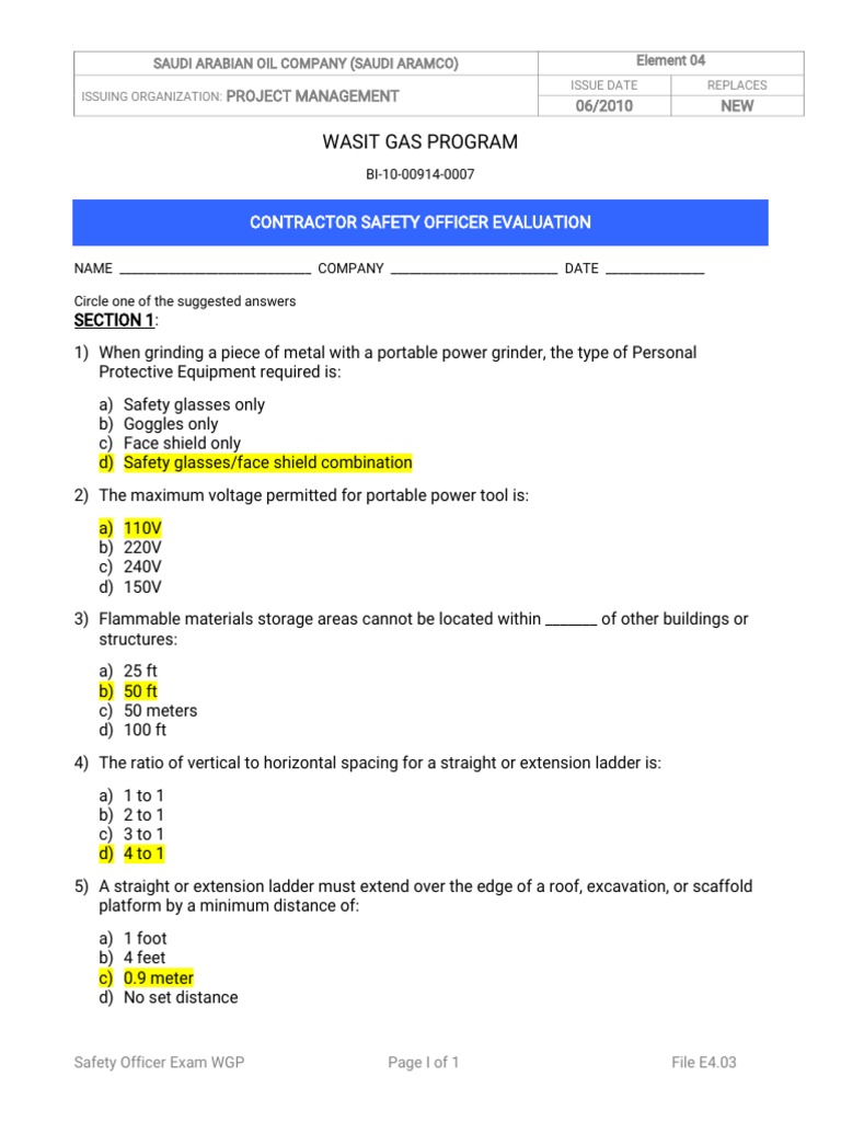 Aramco Test PDF | PDF