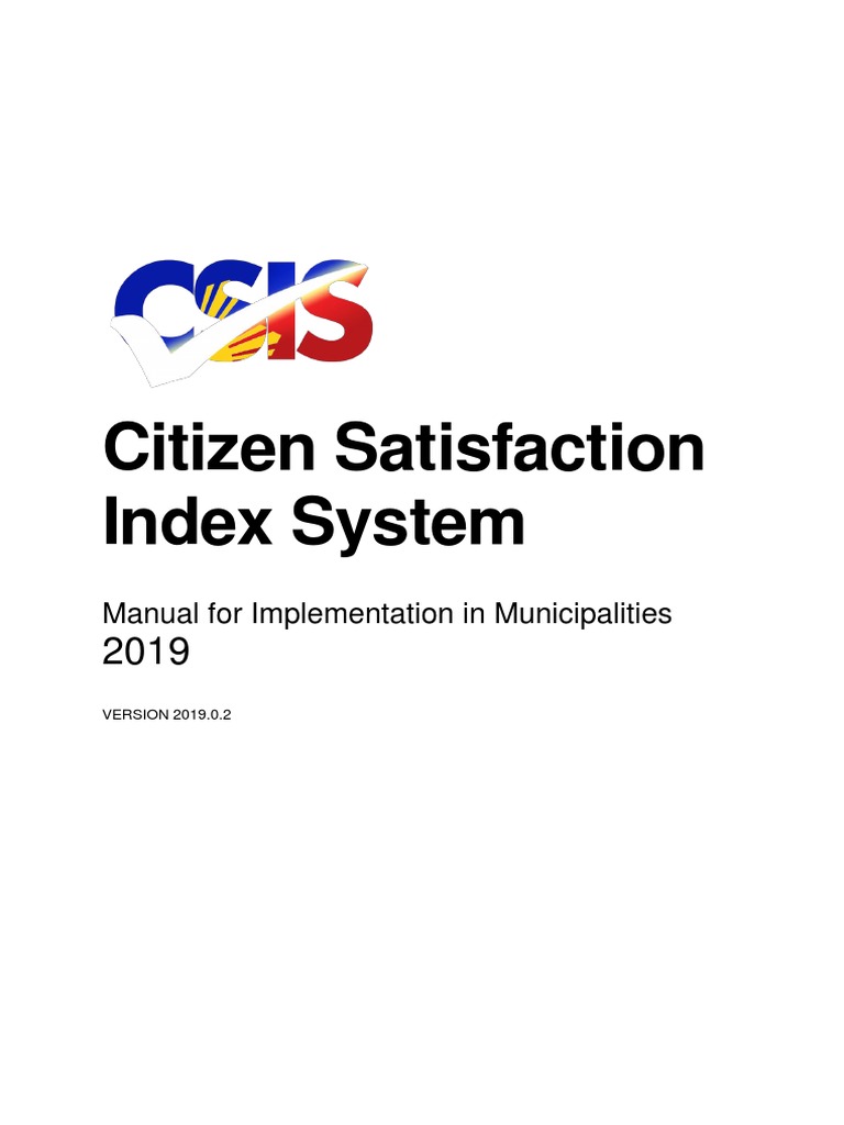CSIS Manual v2019. | Download Free PDF | Contentment | Governance