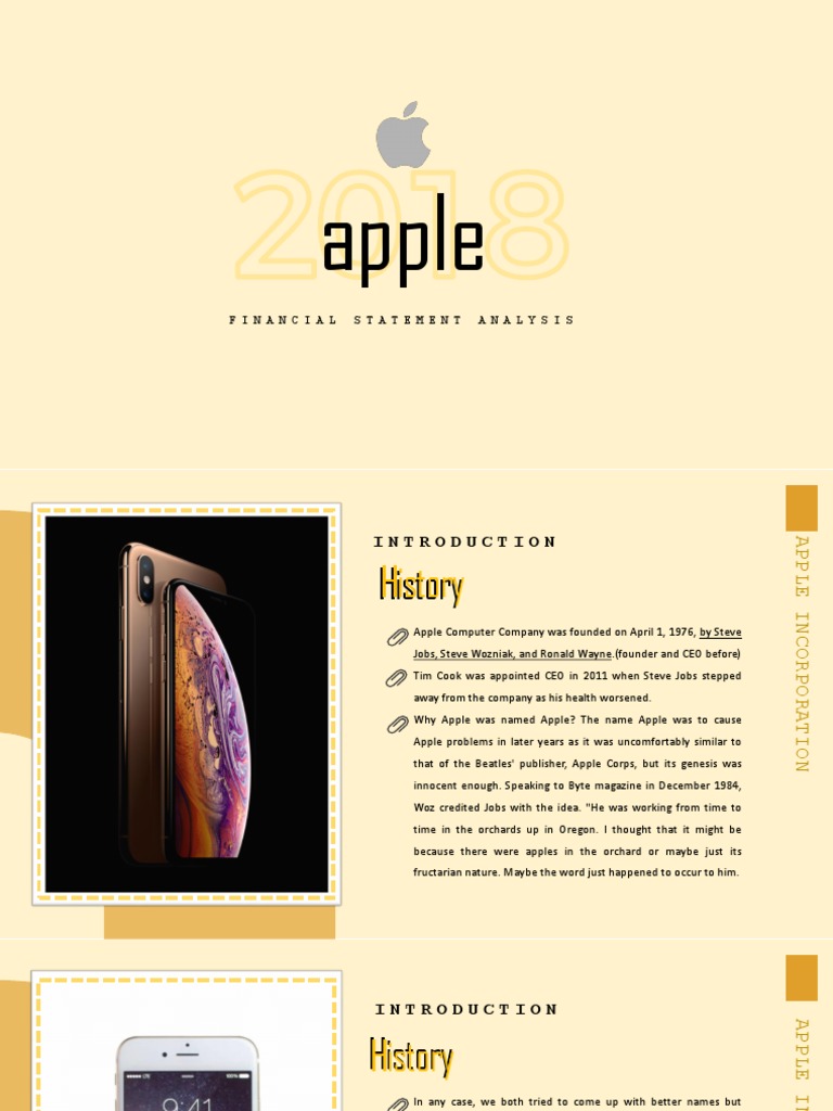 Apple: Financial Statement Analysis | PDF | Apple Inc. | Steve Jobs