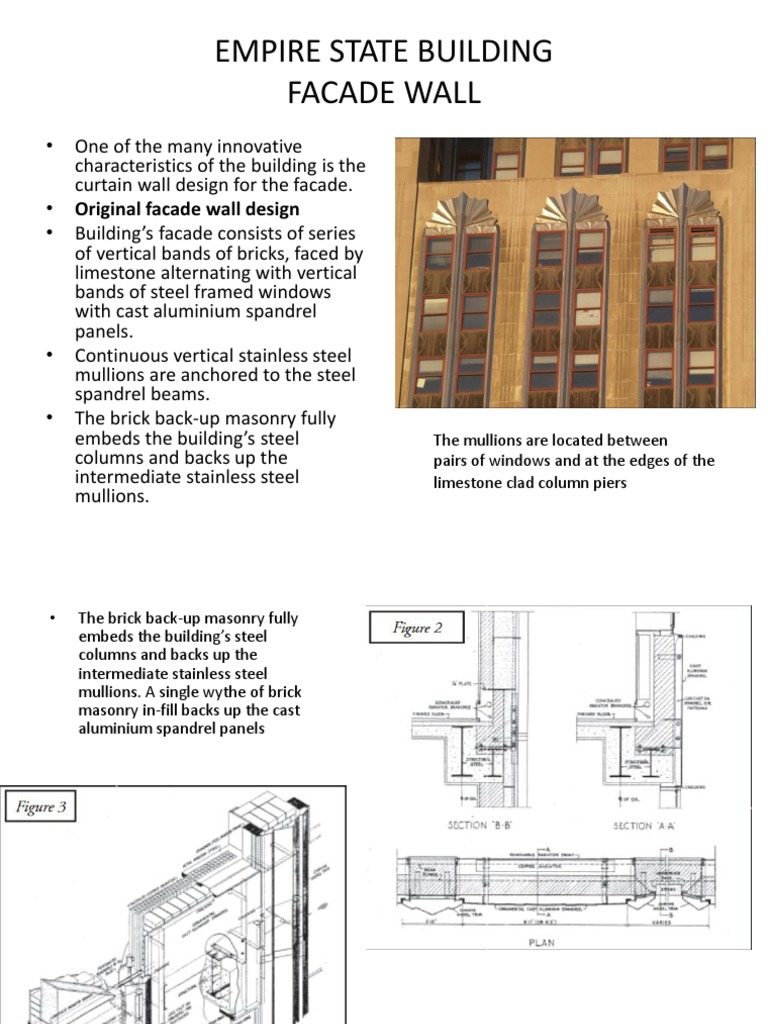 Empire State Building Facade Details | PDF | Wall | Masonry