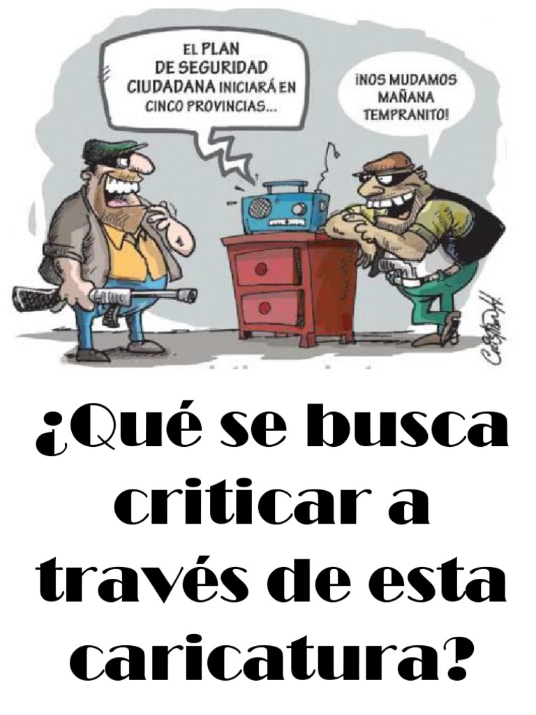 Qué Se Busca Criticar A Través de Esta Caricatura | PDF