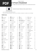 Cheatsheet - Font Awesome | PDF | Character Encoding | Digital Typography