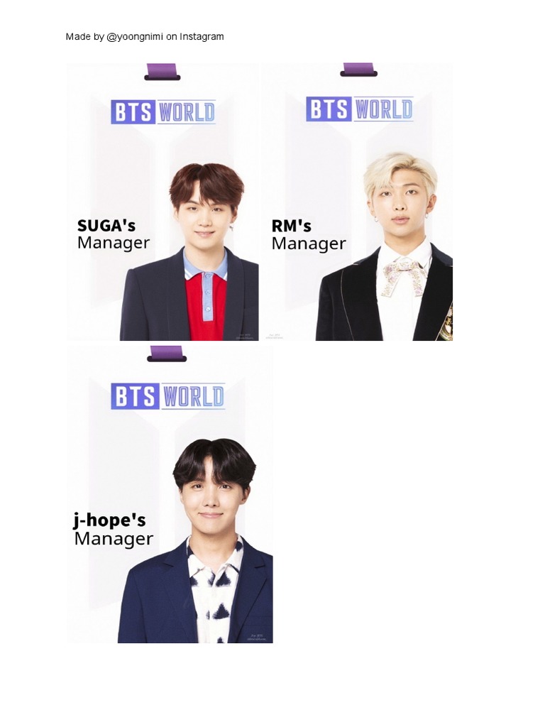 BTS ID Cards All Members | PDF