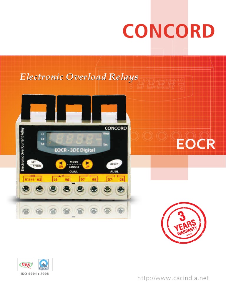 EOCR Relay Catalog | PDF | Relay | Manufactured Goods