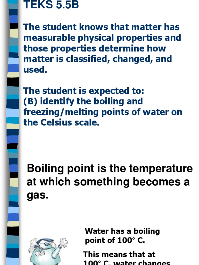 5.5B Melting and Boiling Points | PDF | Celsius | Fahrenheit