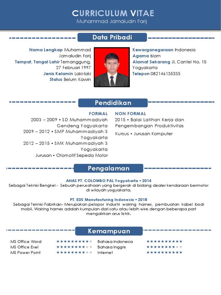 Contoh CV Kreatif | PDF