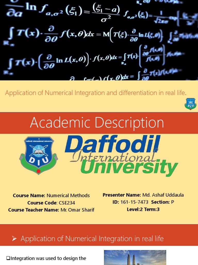 Real-Life Applications of Integration & Differentiation | PDF