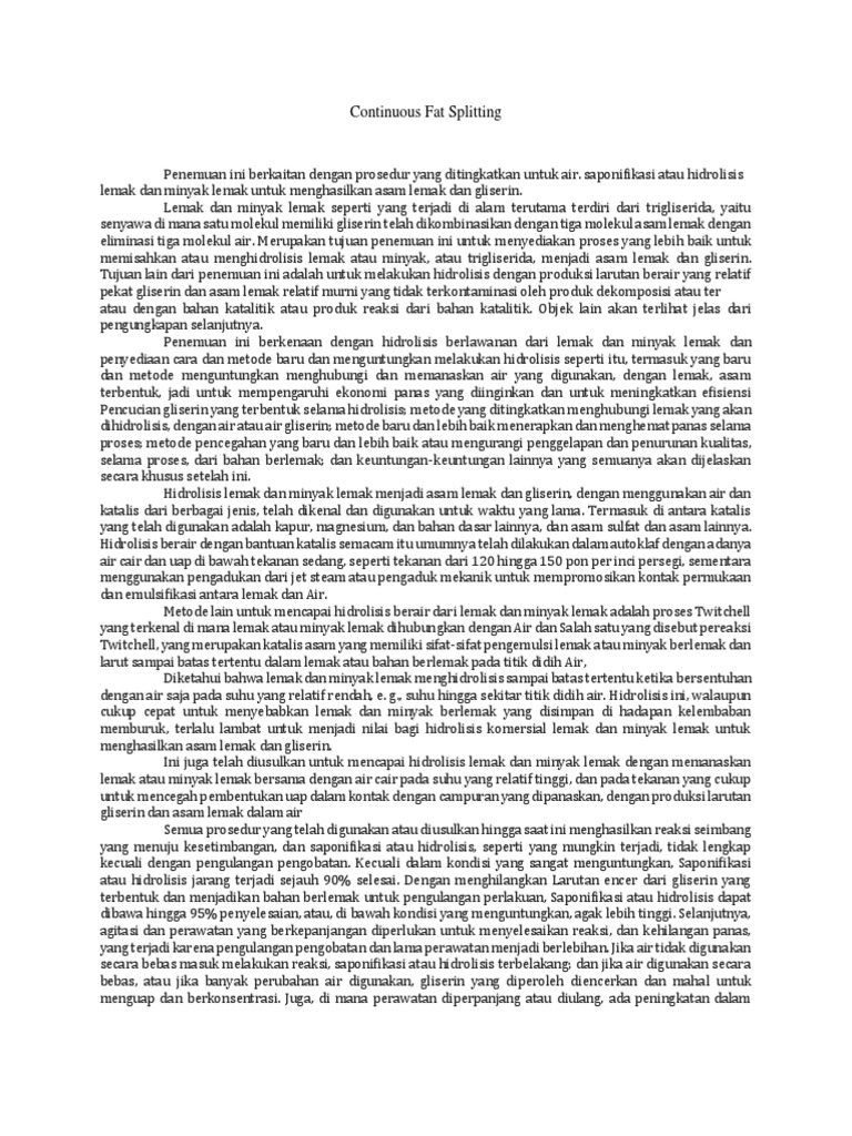 Continuous Fat Splitting | PDF
