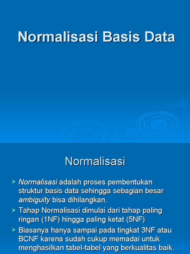 Panduan Normalisasi Basis Data | PDF | Komputer