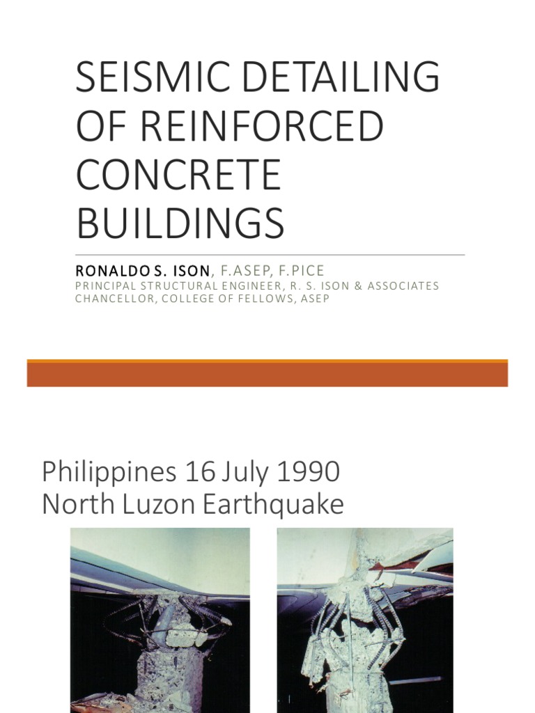 Seismic Detailing of Reinforced Concrete Buildings Based On NSCP 2015 ...