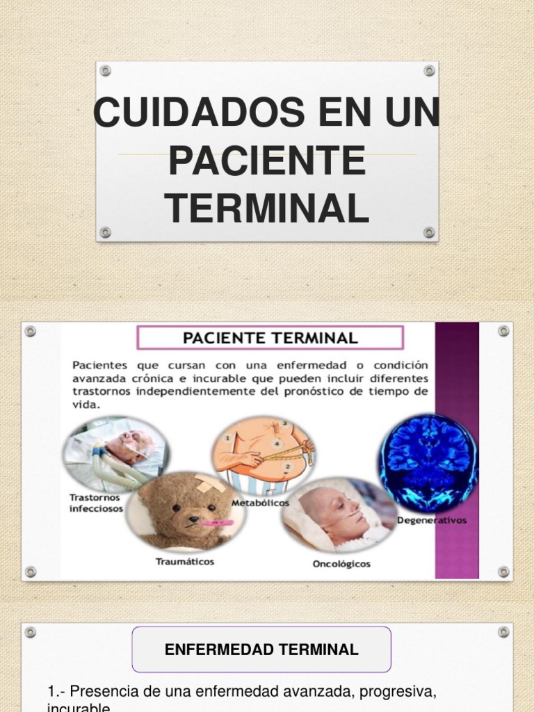 Cuidados en Un Paciente Terminal | PDF | Enfermedad terminal | Medicina