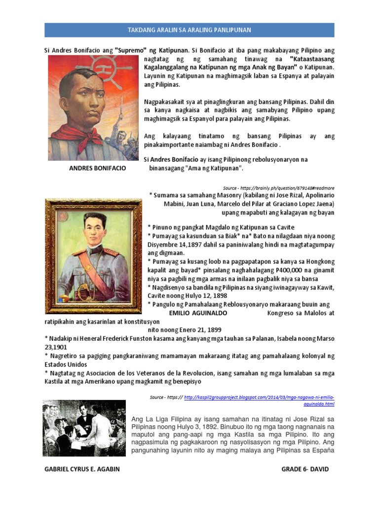 Si Andres Bonifacio Ang | PDF